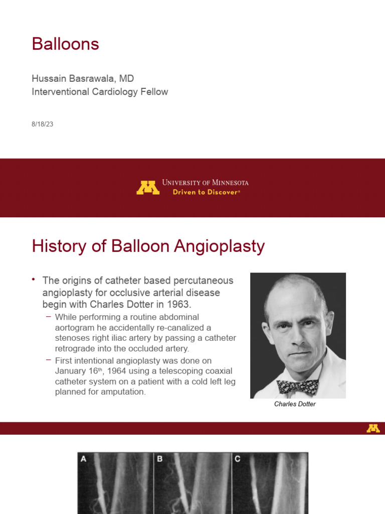 Coronary Balloon Presentation | PDF | Medical Specialties | Clinical ...