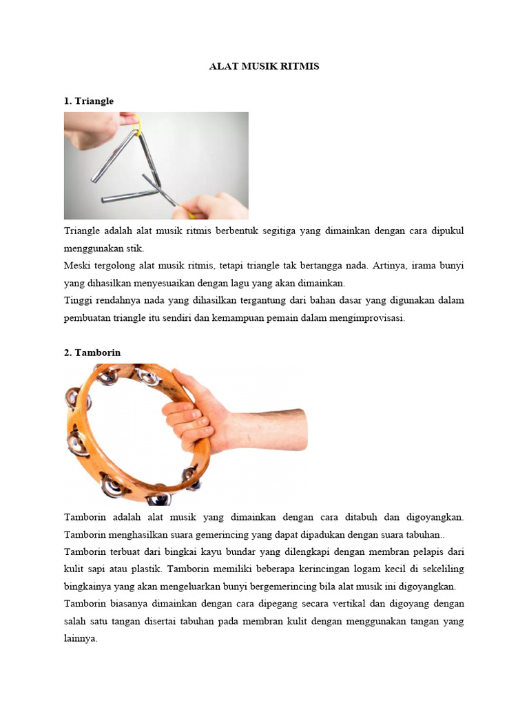 Alat Musik Ritmis | PDF