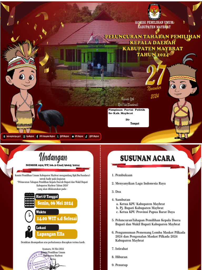 UNDANGAN PELUNCURAN PILKADA Partai | PDF