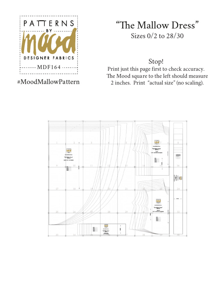 MoodFabrics - Co MDF164 Mallow Pattern | PDF