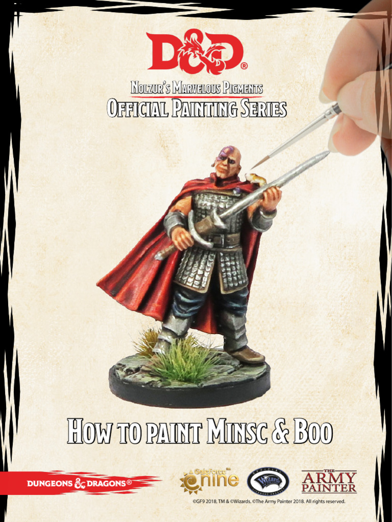 D&D - How To Paint Minsc and Boo | PDF | Paint | Acrylic Paint