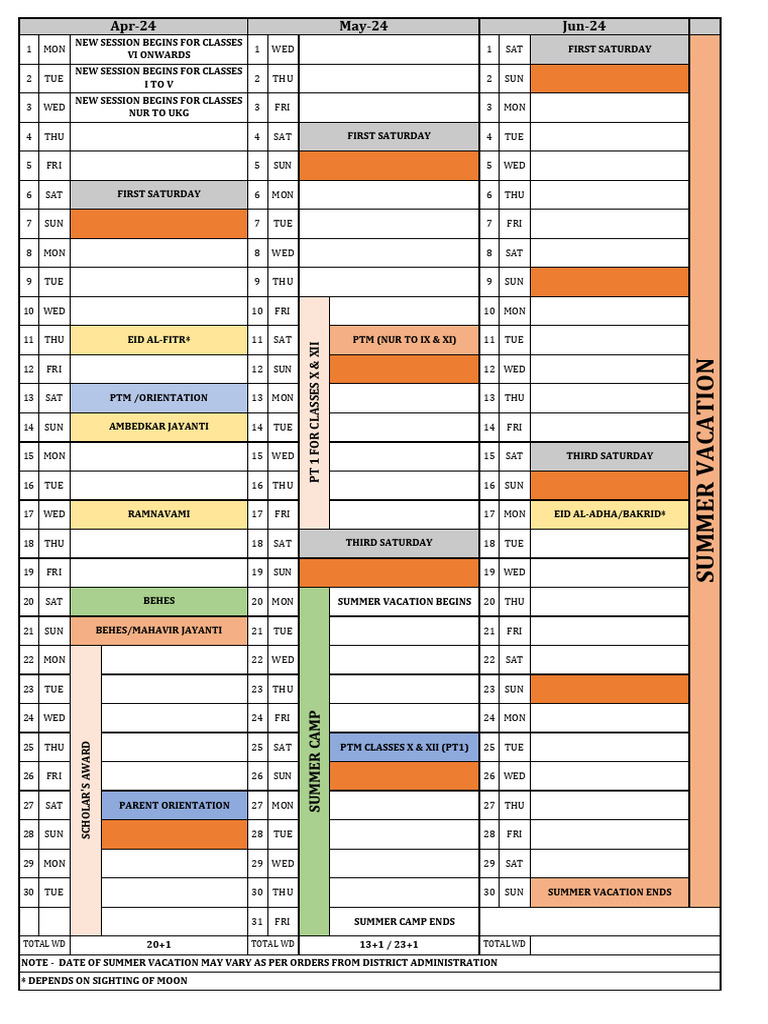 Almanac Calendar 2024-25 | Download Free PDF | Holidays | Religious ...