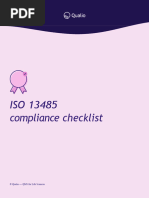 FDA QSR, QMSR, ISO 13485-2016 QMS Internal Audit Checklist | PDF ...