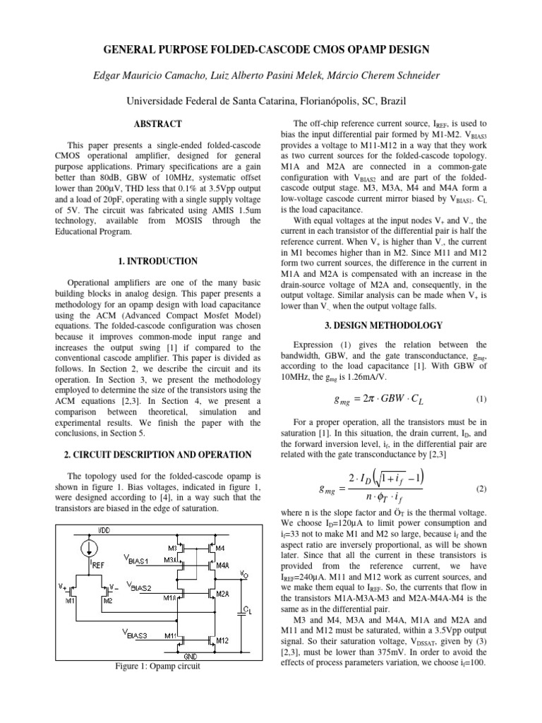 10 | PDF | Operational Amplifier | Field Effect Transistor
