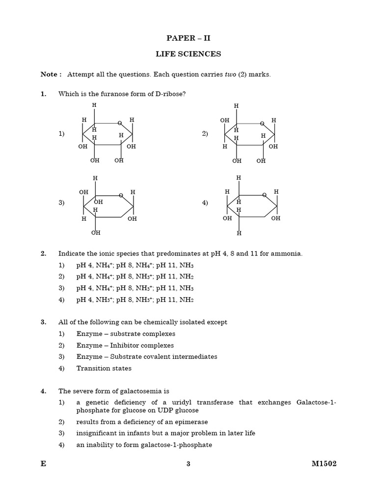 Life Sciences Exam Questions | PDF | Genetic Code | Microscopy
