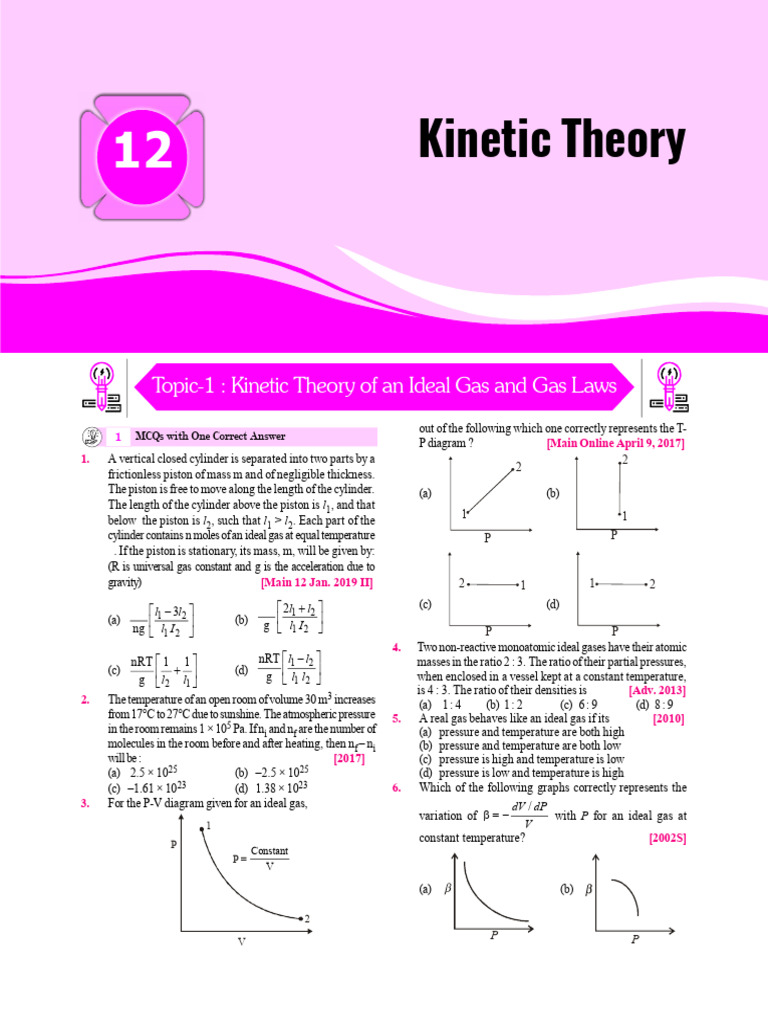KTG (Jee) | PDF | Gases | Temperature
