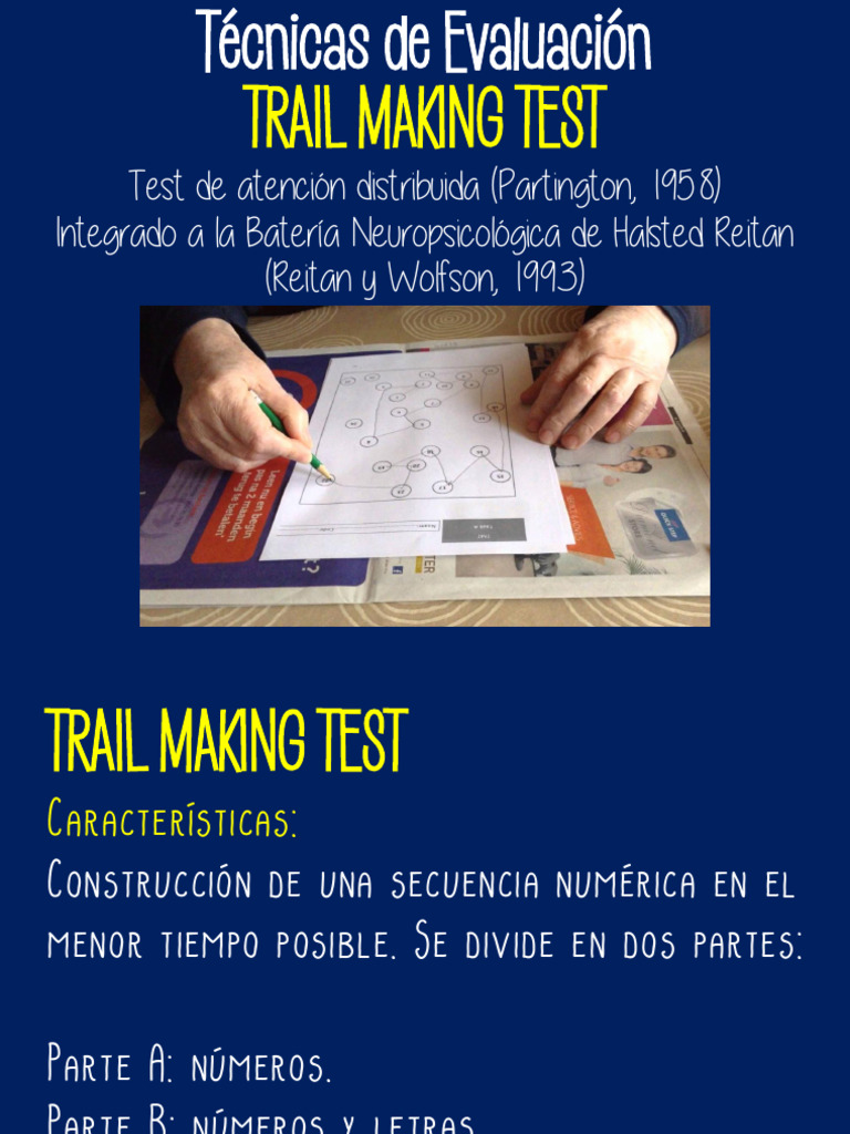 Evaluación del Trail Making Test | PDF | Ciencia cognitiva | Cognición