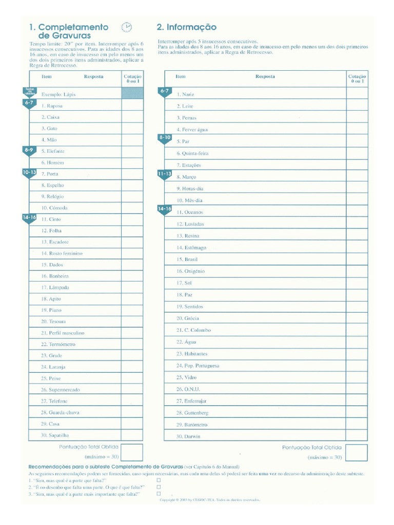 Folha de Registo (Geral) - Sub-Provas 1 e 2 | PDF
