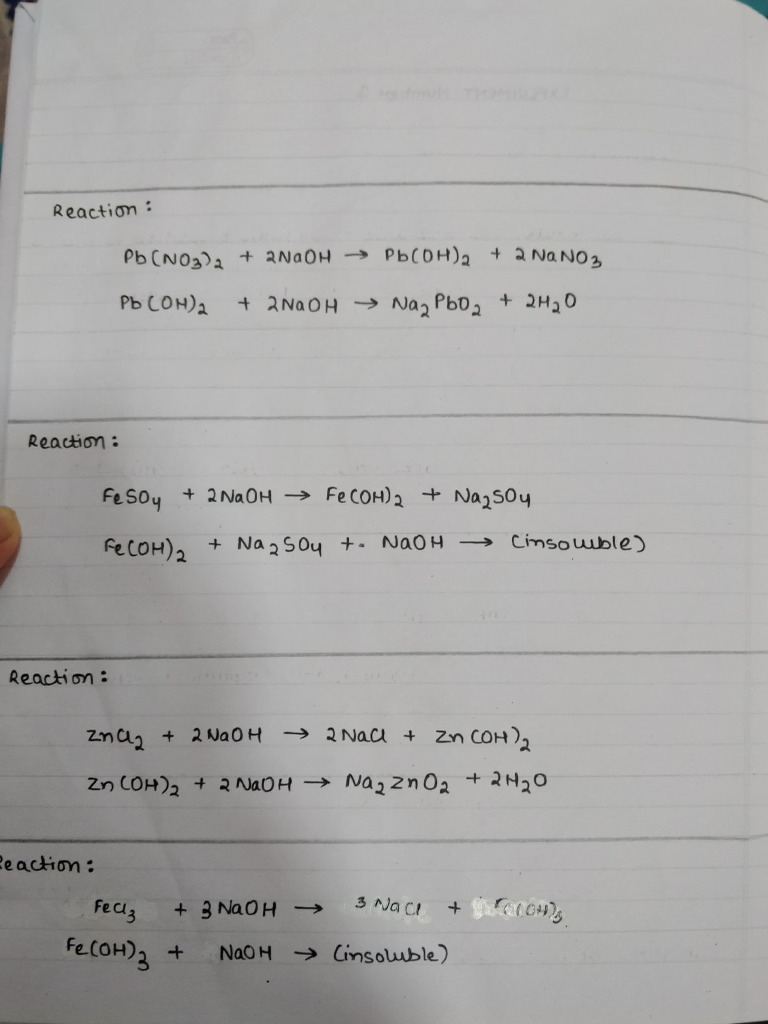 Experiment 1 | PDF | Sodium Hydroxide | Hydroxide