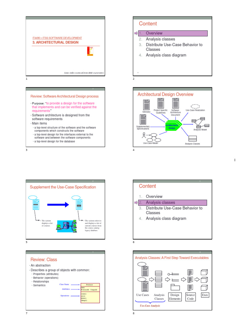 03.1 Architectural Design | PDF | Class (Computer Programming) | Use Case