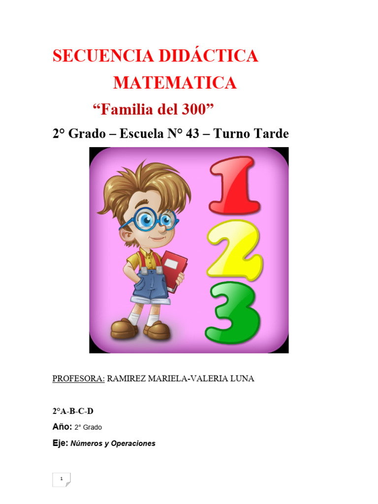 2do Matematica Num 300 | PDF | Enseñando | Escuelas