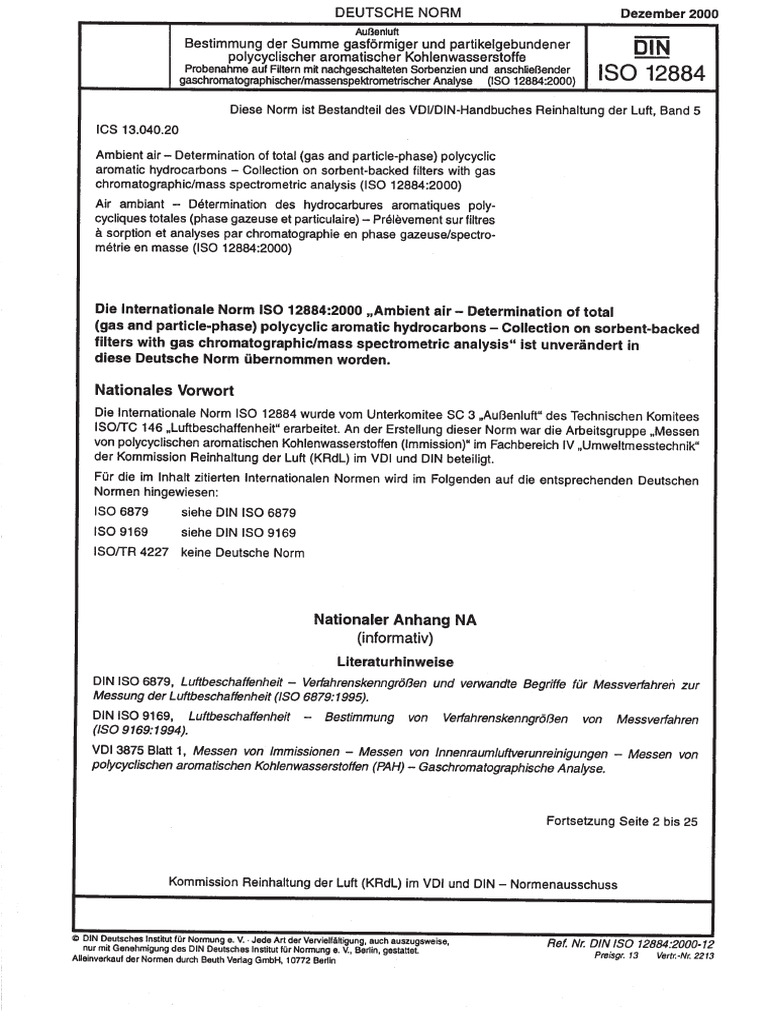 DIN ISO 12884 2000-12 | PDF