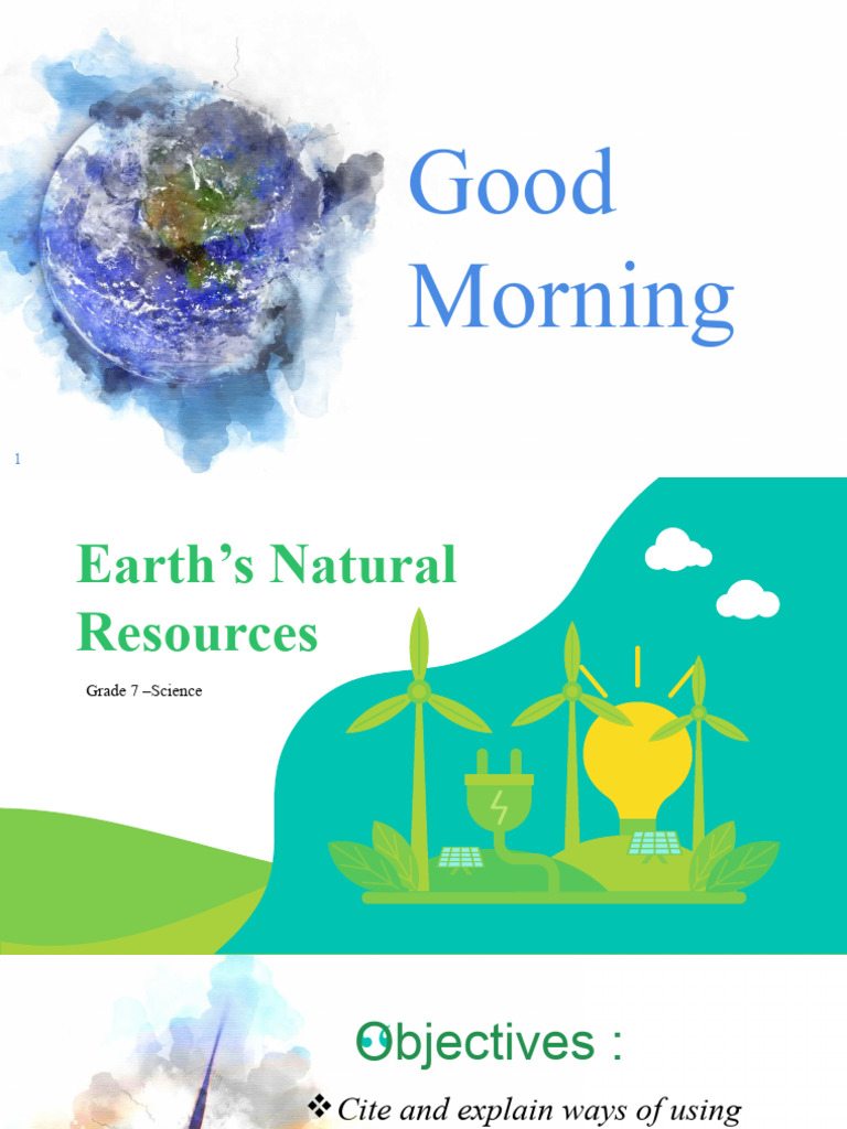 Earths Resources - Renewable and Non Renewable | PDF | Earth ...