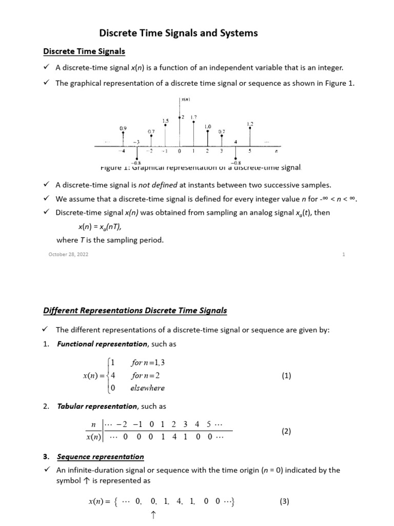 DSP Presentation_2 | PDF | Discrete Time And Continuous Time | Multiplication