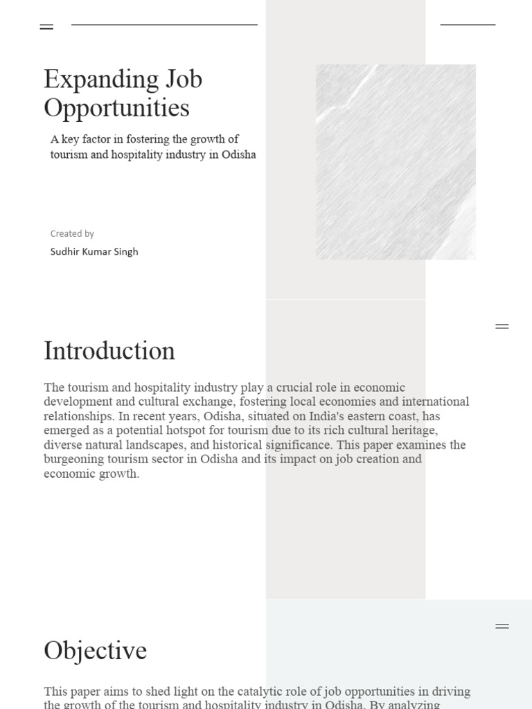 Expanding Job Opportunities | PDF | Tourism | Economies