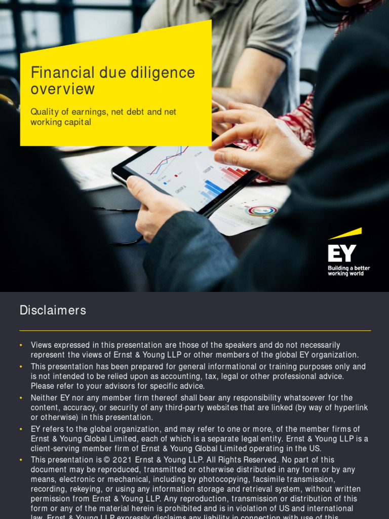 2022 - HCPEA - Financial Due Diligence Overview | PDF | Debt | Working ...