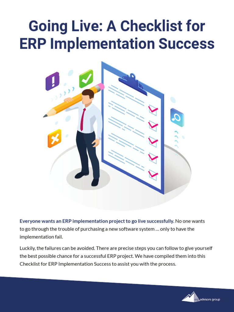 checklist-ERP-implementation-success | PDF | Enterprise Resource ...