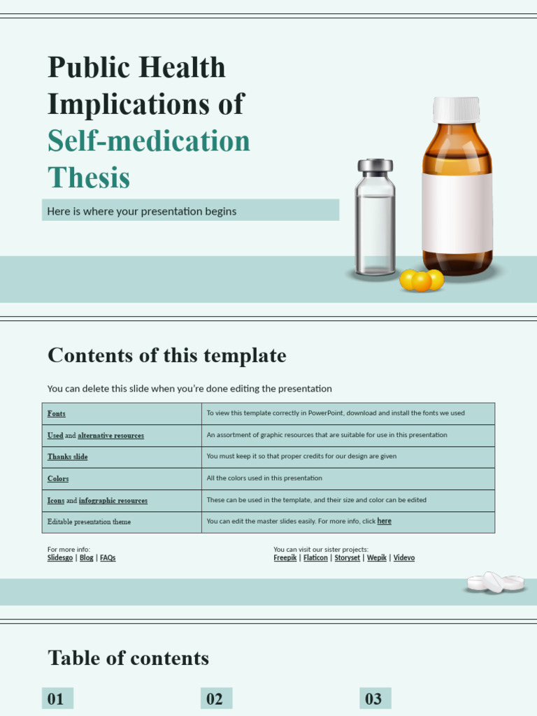 Public Health Implications of Self-Medication Thesis by Slidesgo | PDF ...