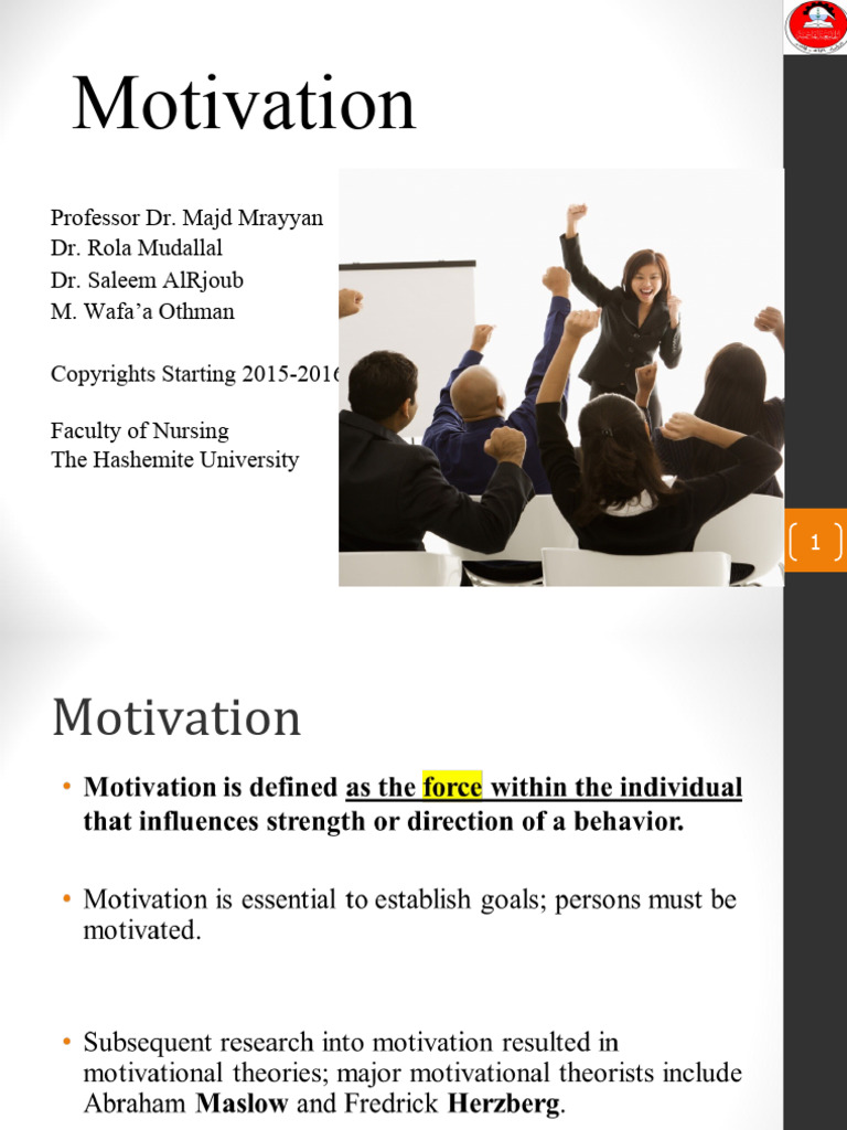 Motivation | PDF | Motivational | Motivation