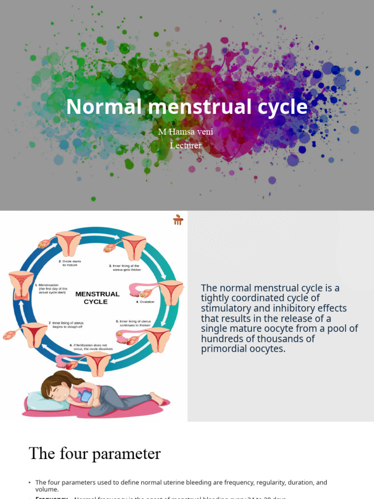 Normal Menstrual cycle | PDF | Menstrual Cycle | Animal Female ...