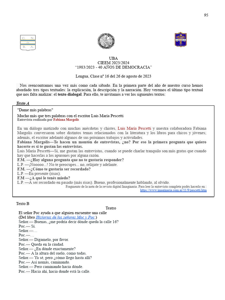 Cieem Lengua Clase Ndeg 16 Del 26 de Agosto de 2023 | Descargar gratis ...