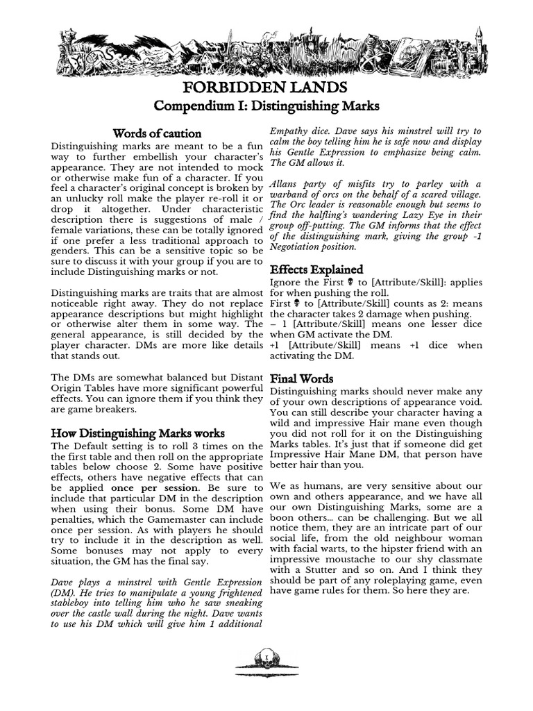 Distinguishing Marks 2 | PDF