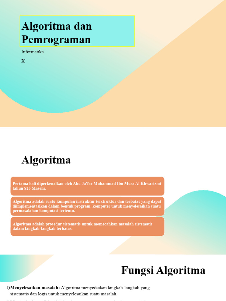 Algoritma Kelas X Pdf Metode And Bahan Ajar Komputer 