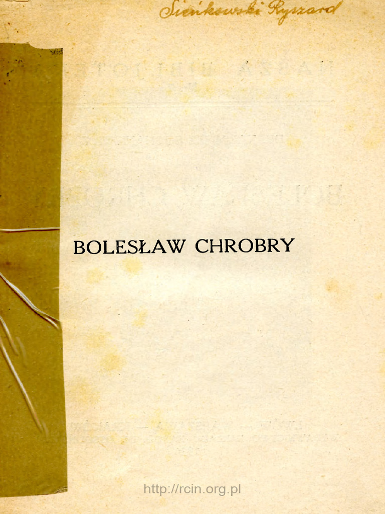 Wa308 14731 b5565 Boleslaw-Chrobry I | PDF