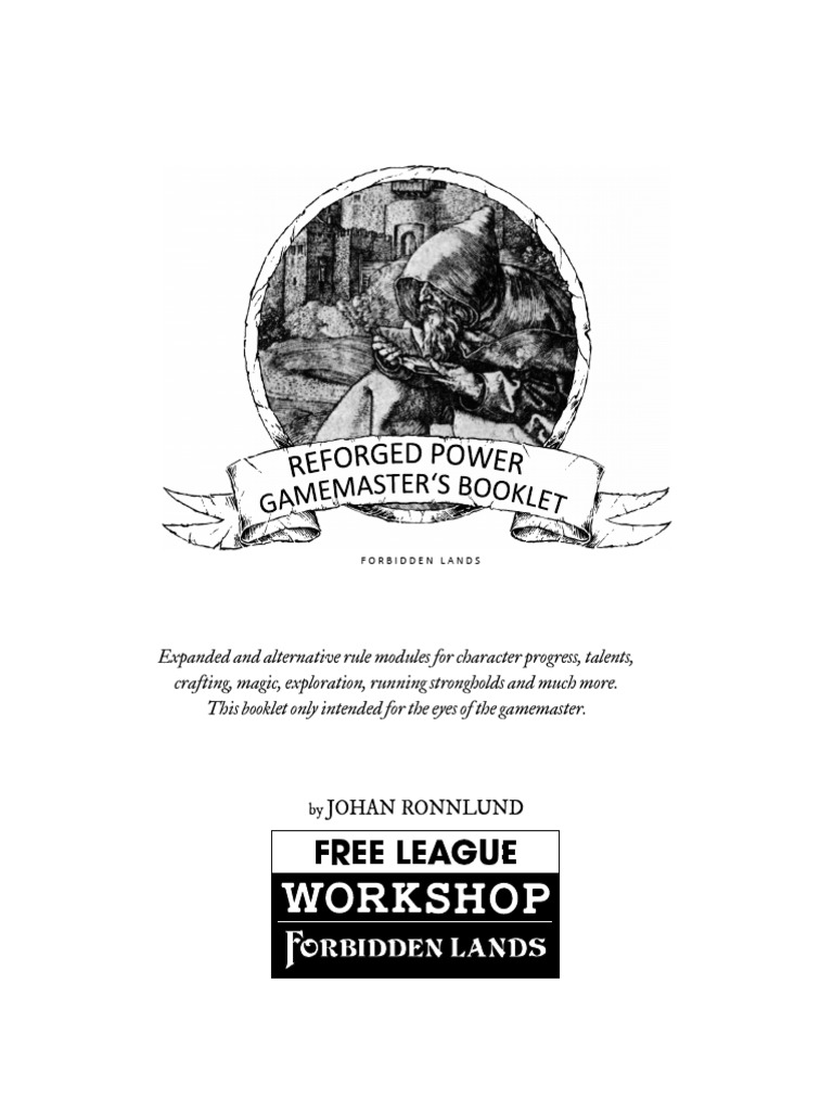 Reforged Power - Gamemaster's Booklet v2.3 | PDF
