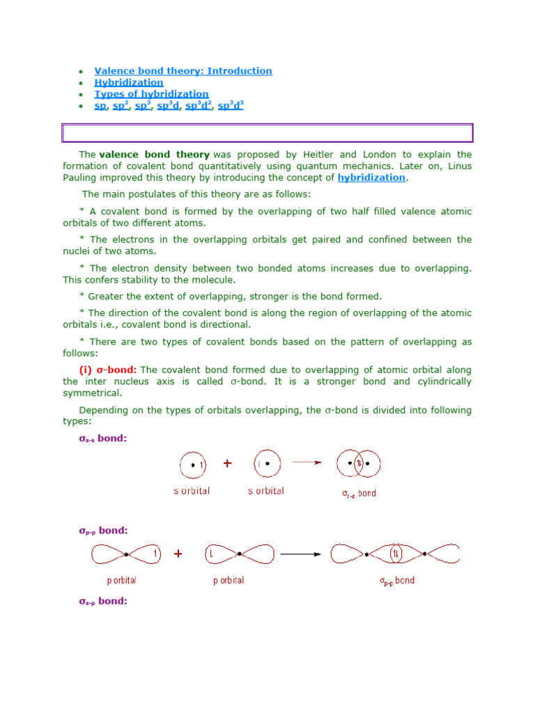 Note | PDF | Molecular Orbital | Chemical Bond