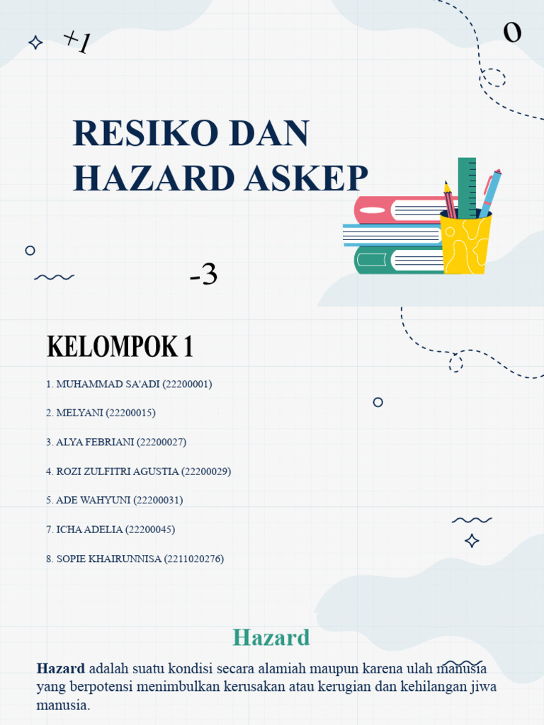Kel 1 - Hazard Dan Risiko Dalam Askep | PDF