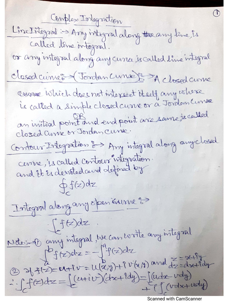 Unit-5 - Complex Integration | PDF