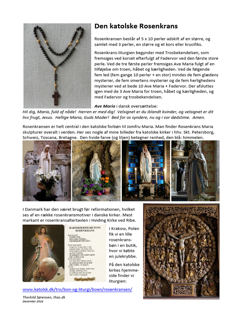 6 Den Katolske Rosenkrans | PDF