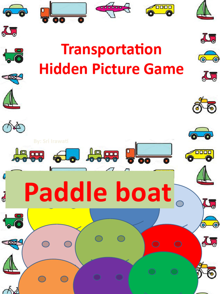 Transportation Hidden Picture Fun Activities Games Games Warmers ...