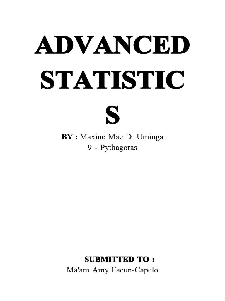 Advance Statistic | PDF | P Value | Analysis Of Variance