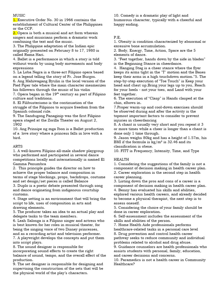 GRADE-10-REVIEWER-4TH-QUARTER | PDF