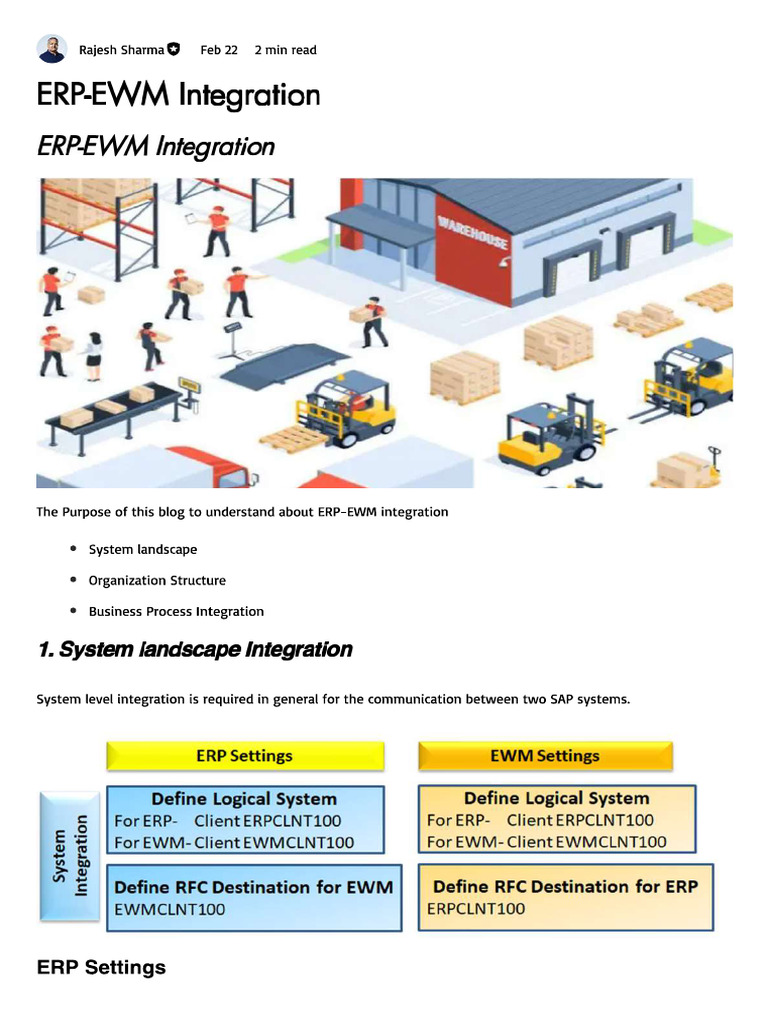 ERP-EWM Integration | PDF