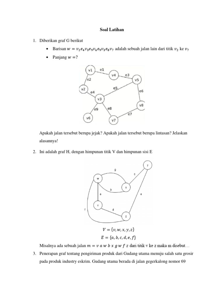 Soal Latihan Teori Graf | PDF