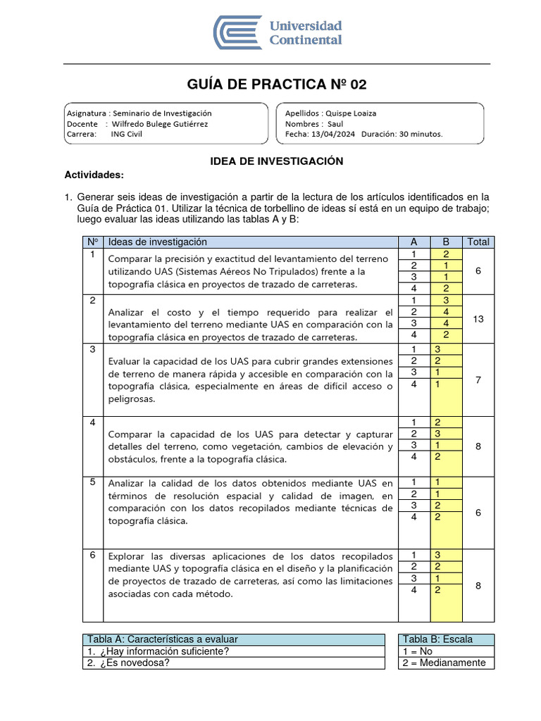 X Guia2 Saul | PDF | Topografía