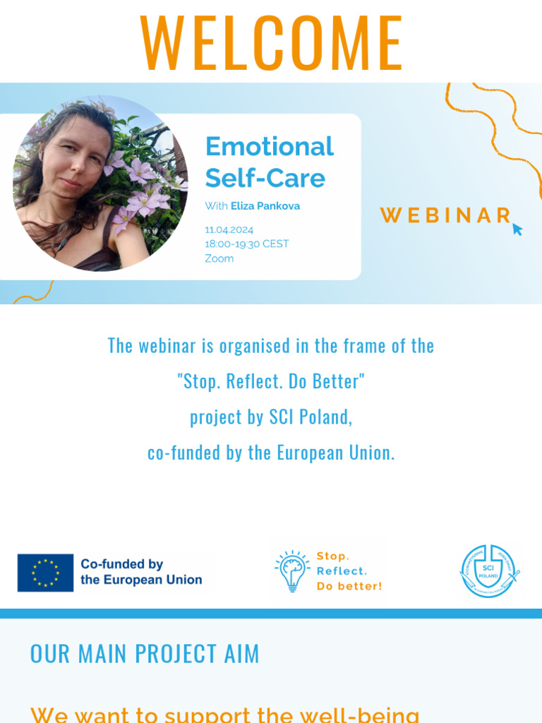 Emotional Self-Care Webinar Presentation | PDF | Emotions | Psychology