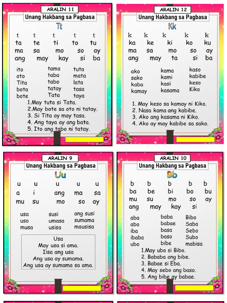 Reading Materials With Marungko | PDF