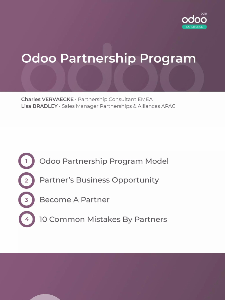 Odoo Partnership Program 2019 | PDF