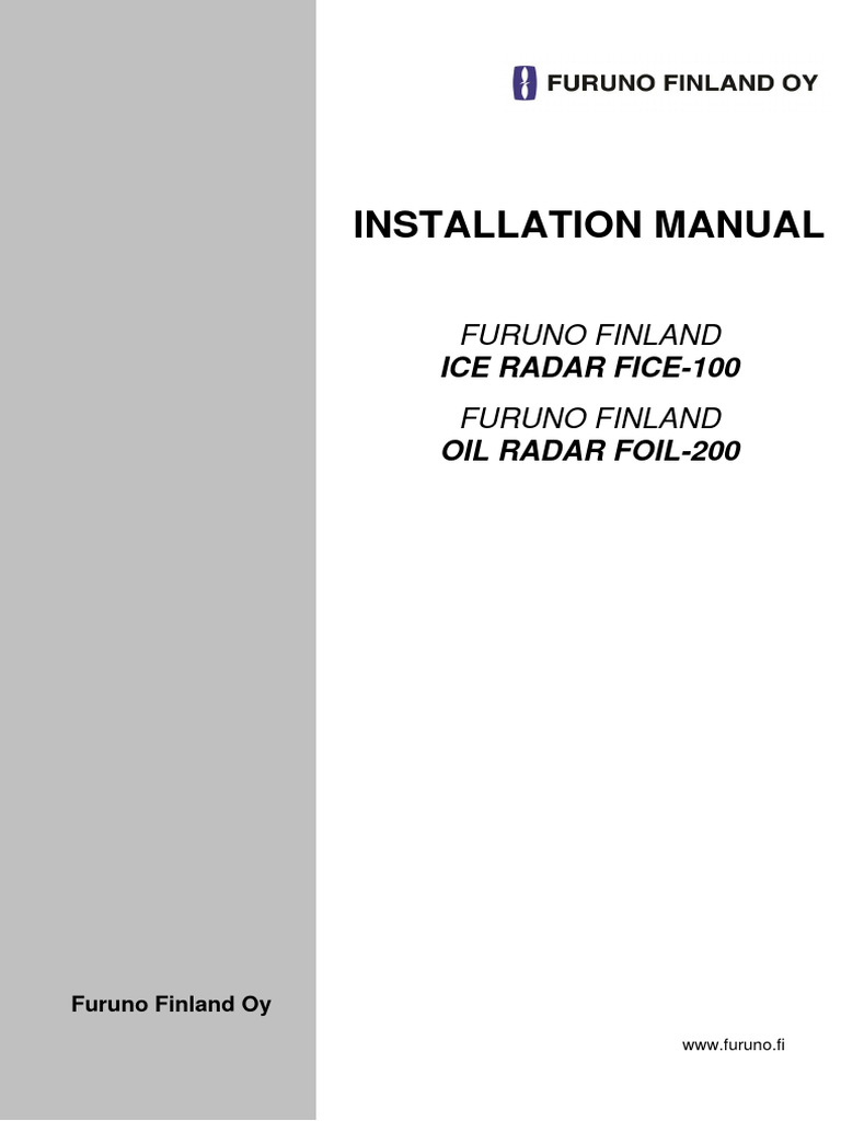 РЛС ICE RADAR FICE-100 Мануал1 | PDF | Radar | Analog To Digital Converter