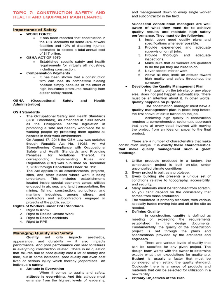 TOPIC-7-CMPM | PDF | Occupational Safety And Health