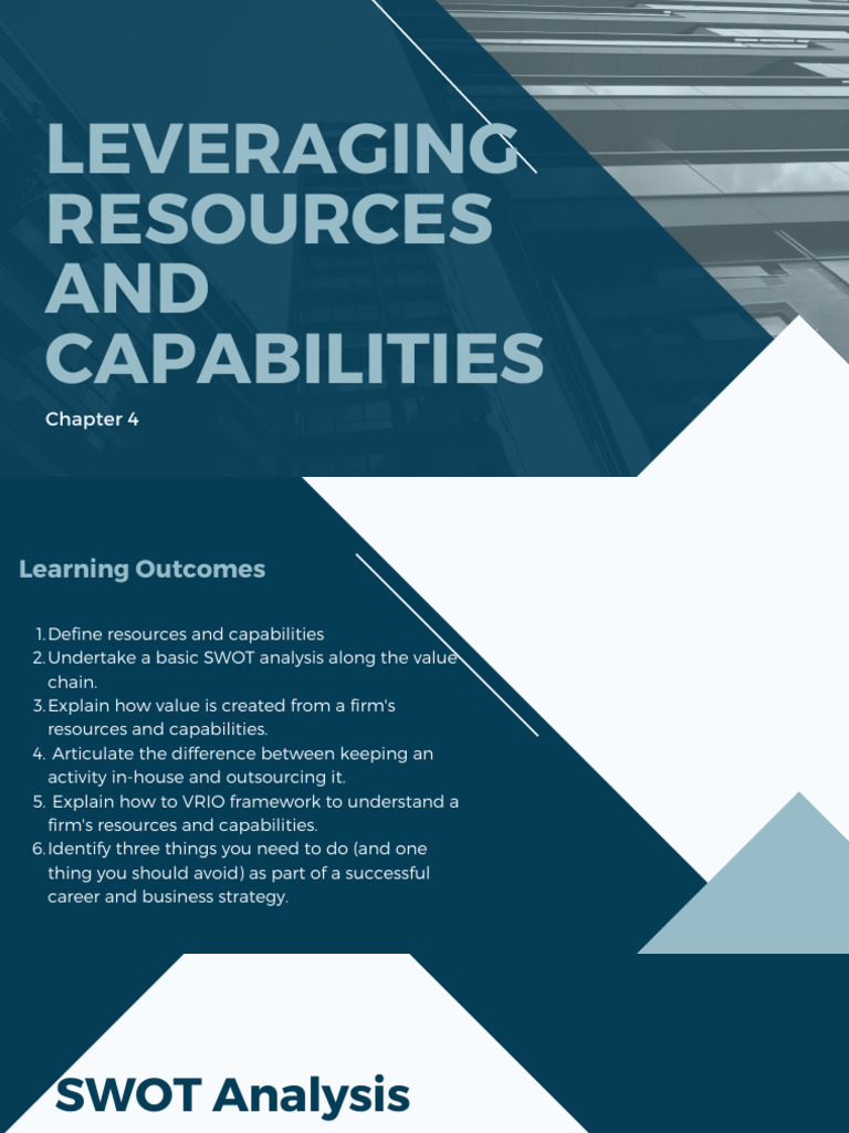 International Business and Trade: Chapter 4 LEVERAGING RESOURCES AND ...