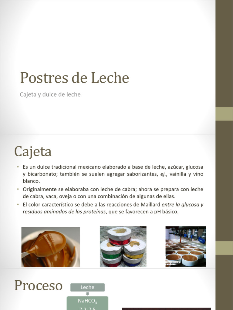X. Cajeta y Dulce de Leche | PDF