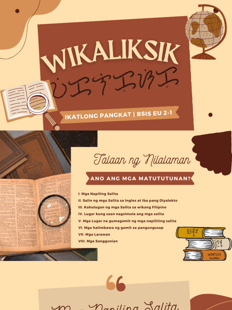 Wikaliksik Ikatlong Pangkat | PDF