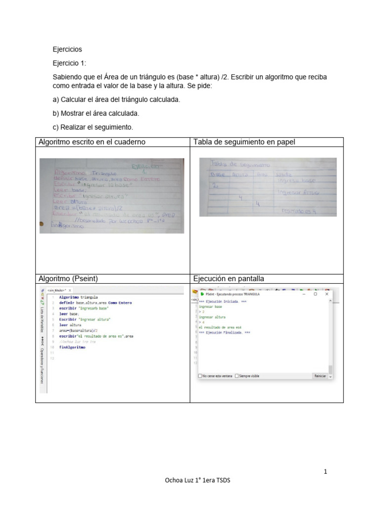 Algoritmos Básicos en Pseint | PDF | Algoritmos | Matemáticas