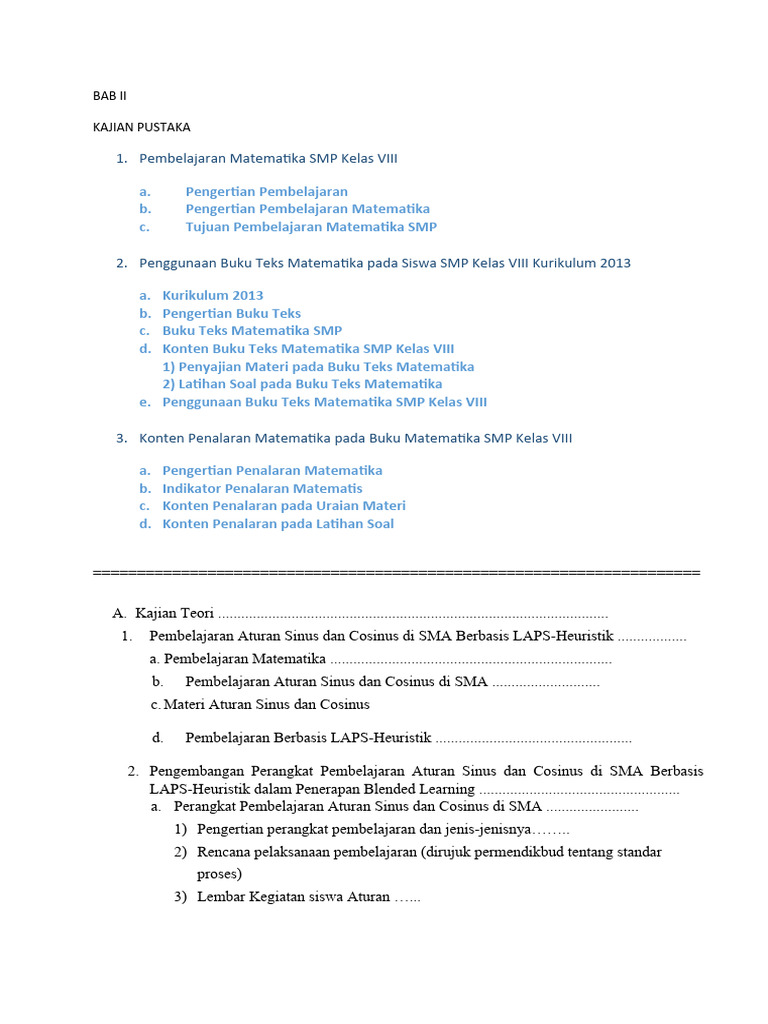 Contoh Daftar Isi Bab 2 (01082023) | PDF | Komputer