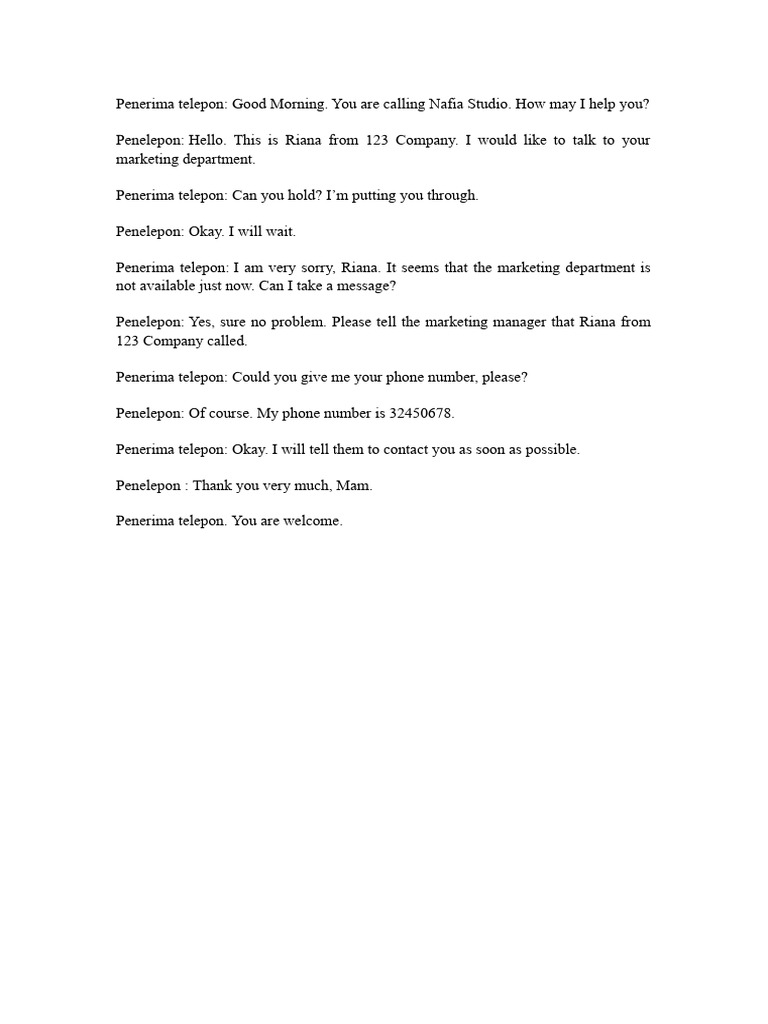 Penerima Telepo | PDF